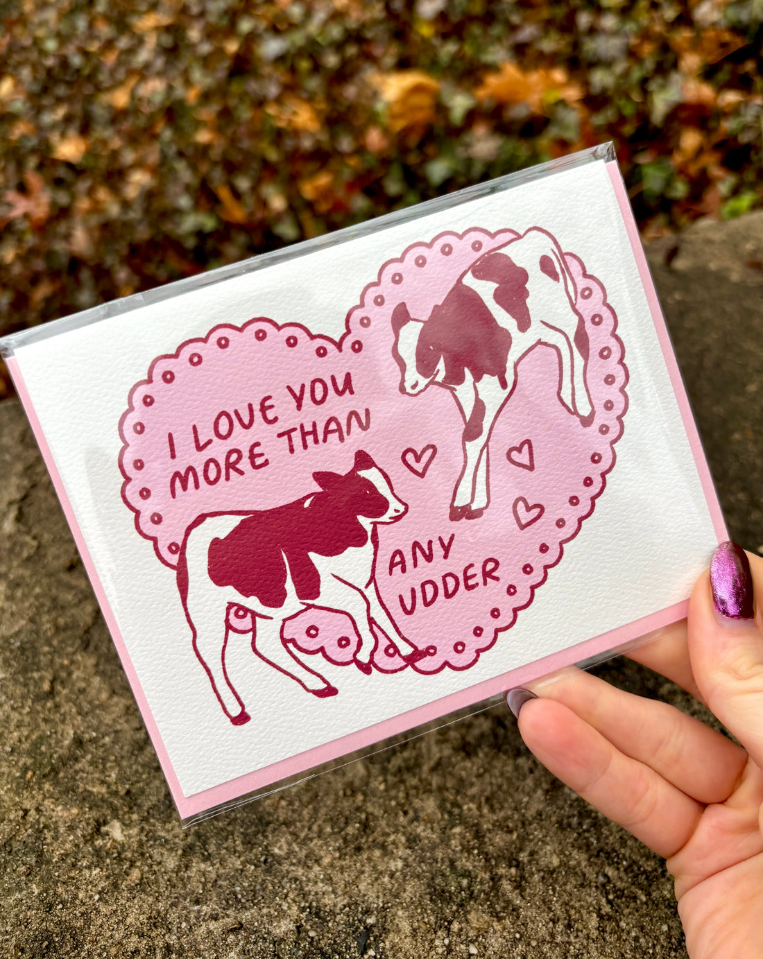 Cow Love Card – Kira Cyan
