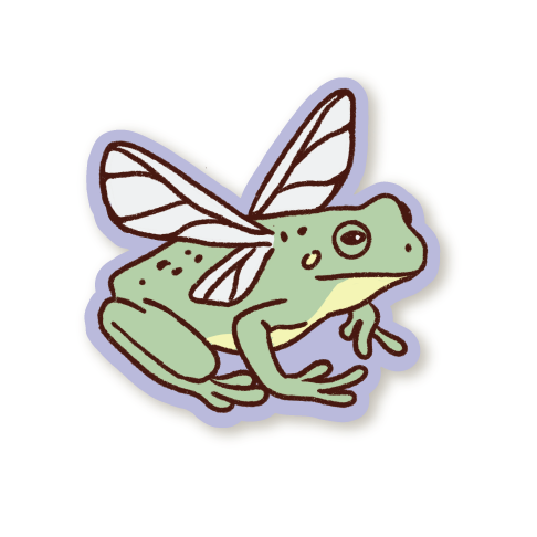 Fairy Frog Sticker – Kira Cyan