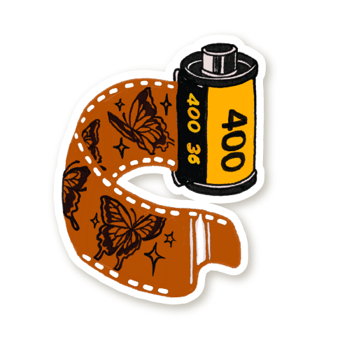 Photo Film Sticker – Kira Cyan