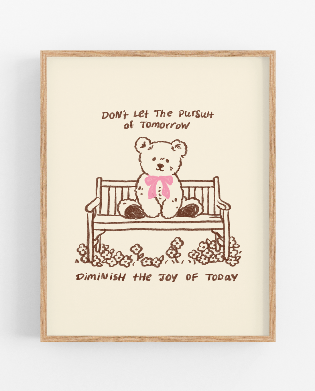 Present Teddy Print – Kira Cyan